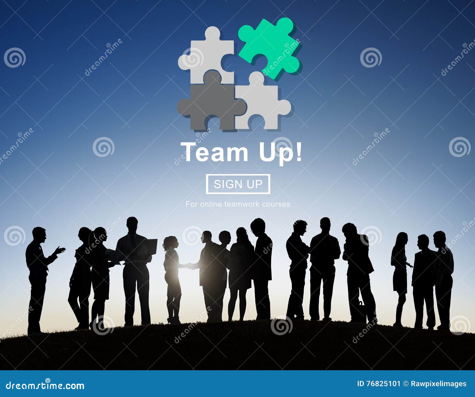 Team Up Teamwork Collaboration Togetherness Concept Stock Image - Image ...