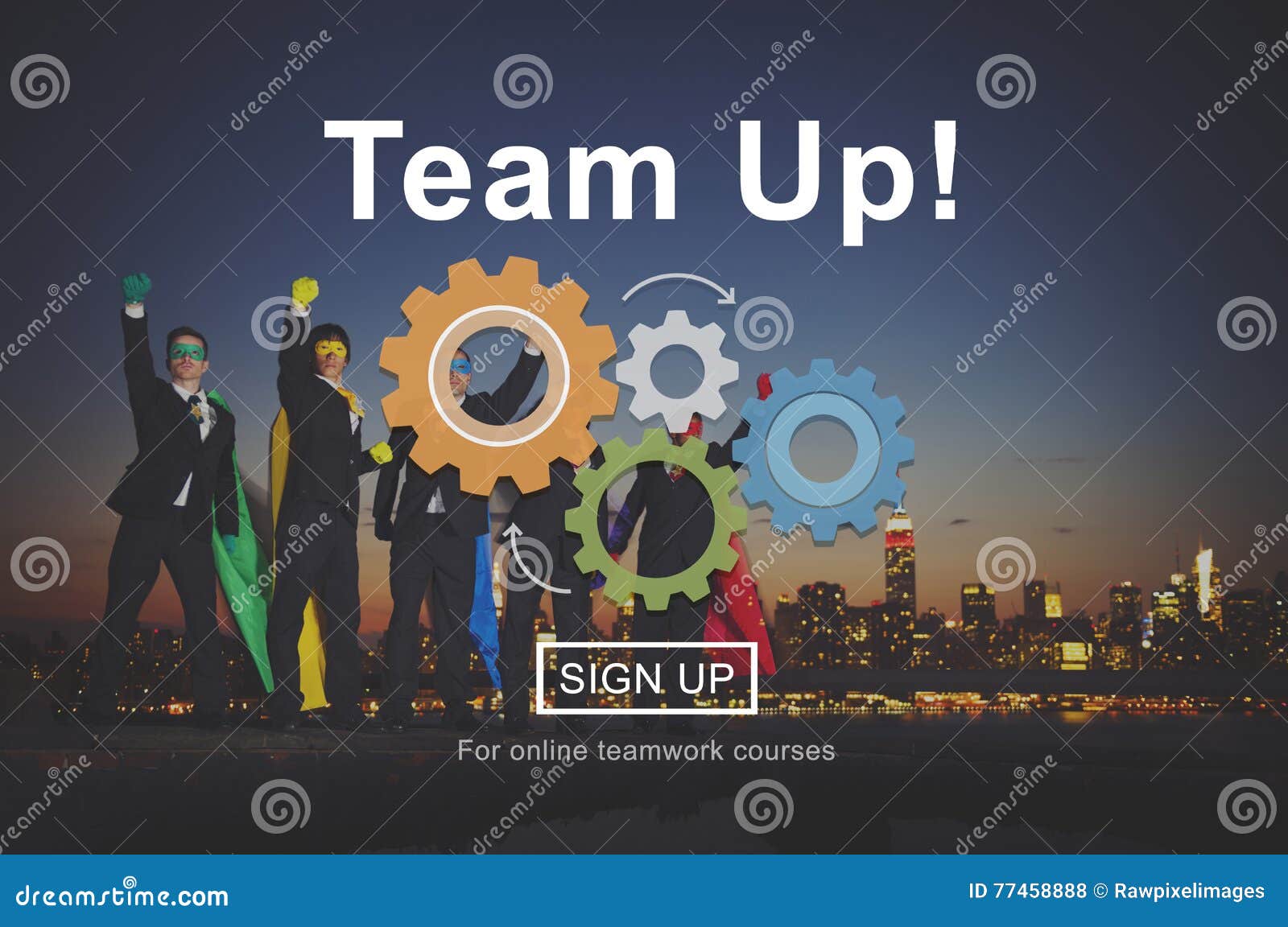Team Up Teamwork Collaboration Togetherness Concept Stock Photo - Image ...