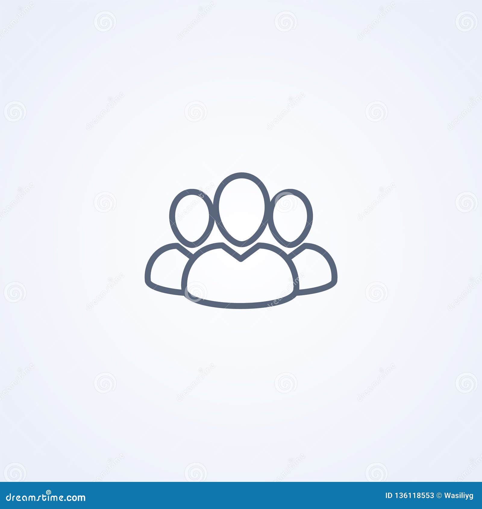 Team, Vector Best Gray Line Icon Stock Vector - Illustration of concept ...