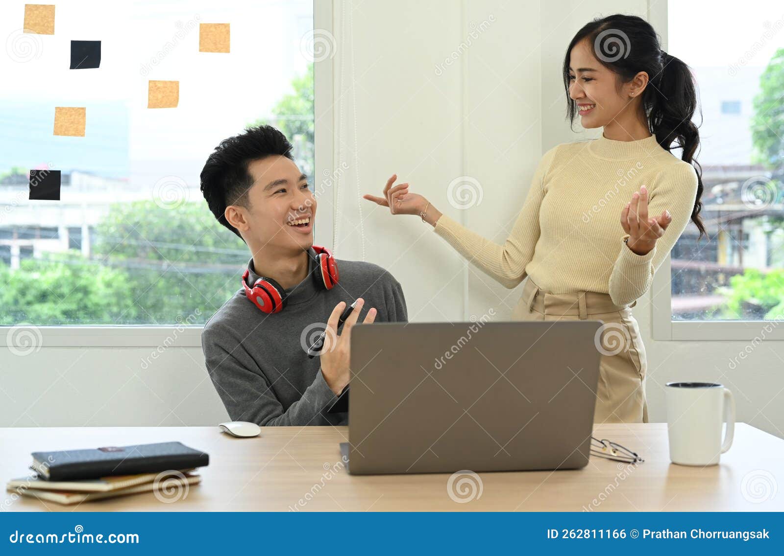 Team of Video and Sound Editor Discussing on New Creative Project ...