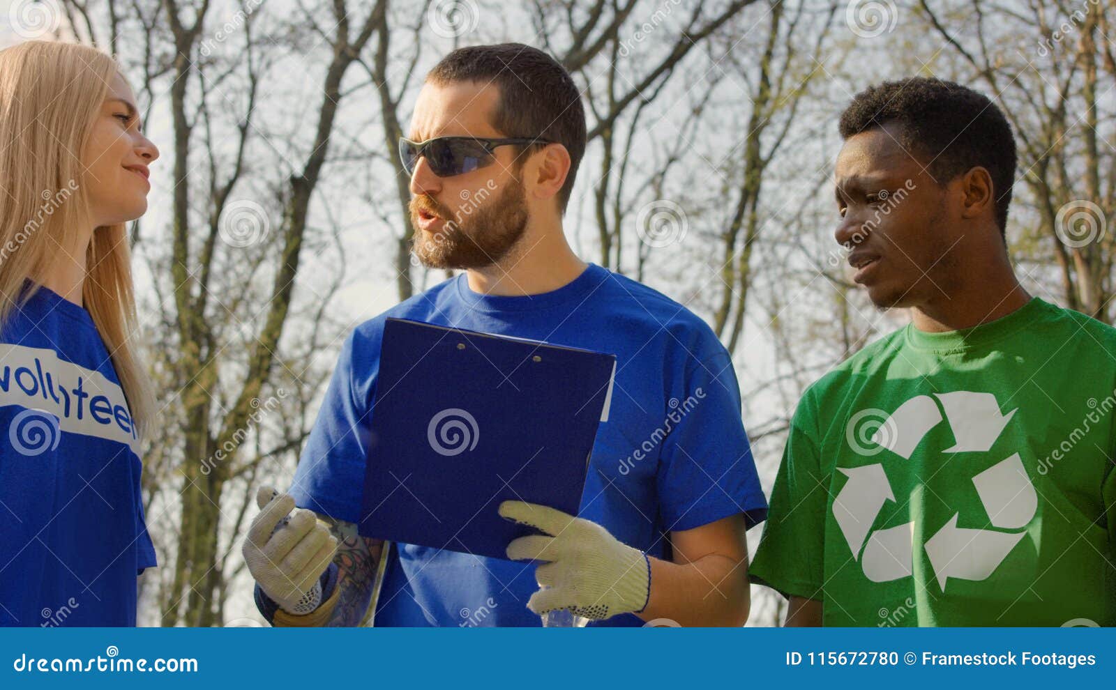 Team of Volunteers during Work Stock Photo - Image of multiracial ...
