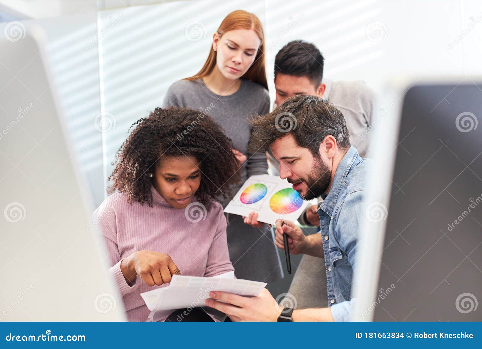 Team of Web Developers and Web Designers in Internet Agency Stock Photo ... Team of Web Developers and Web Designers in Internet Agency Stock Photo ...