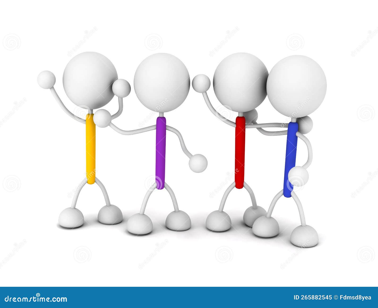 Team on white background stock illustration. Illustration of team ...