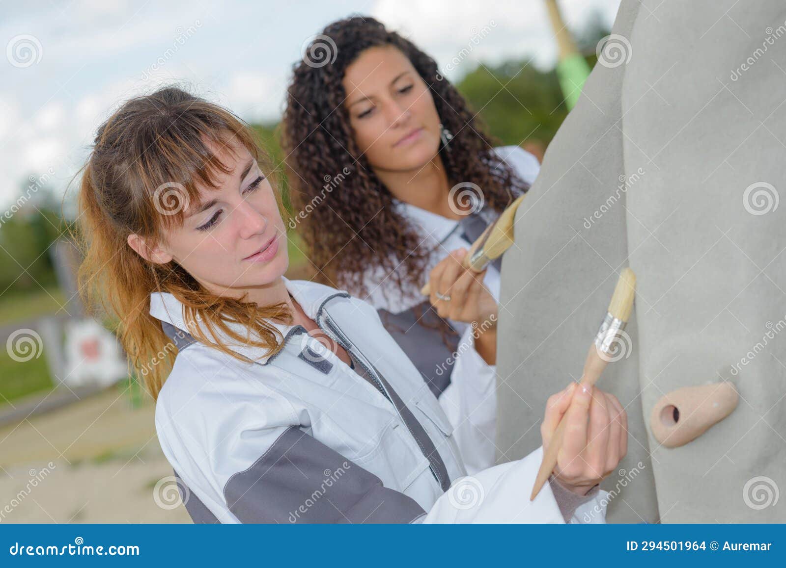 Team Women Artisan Painters Stock Photo - Image of feature, colour ...