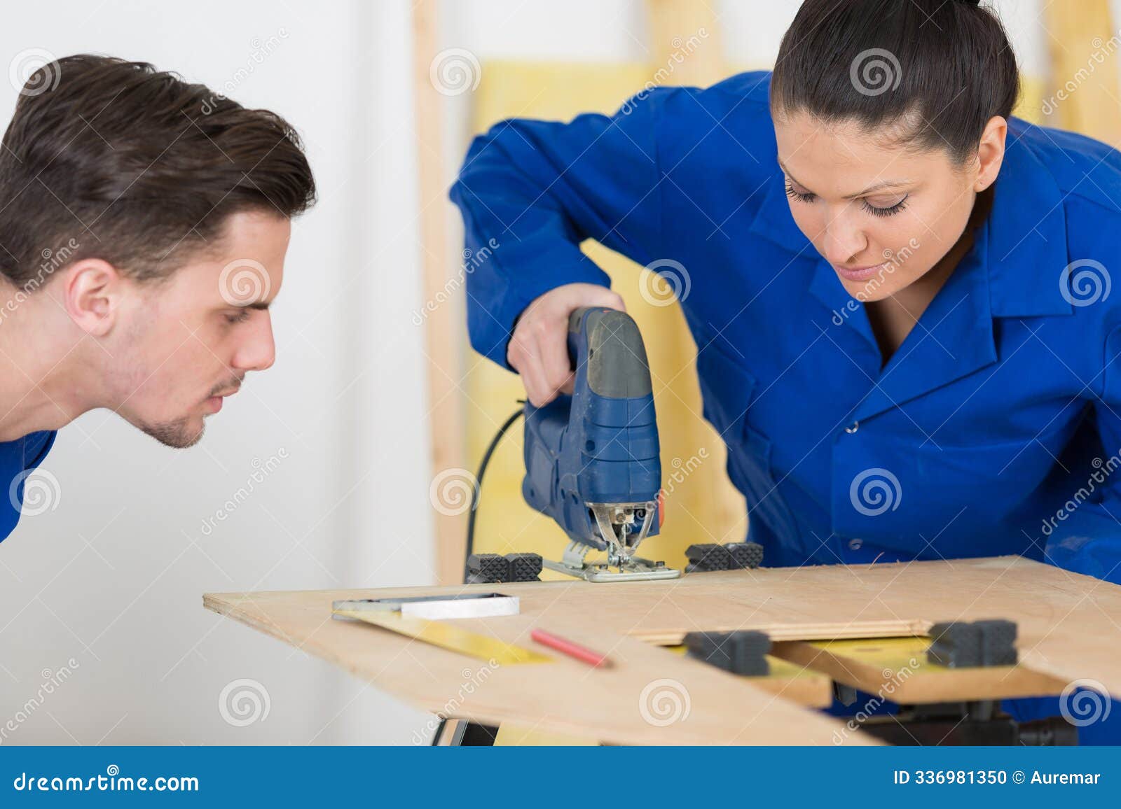 Team Wood Work Learning Students Stock Photo - Image of advise ...