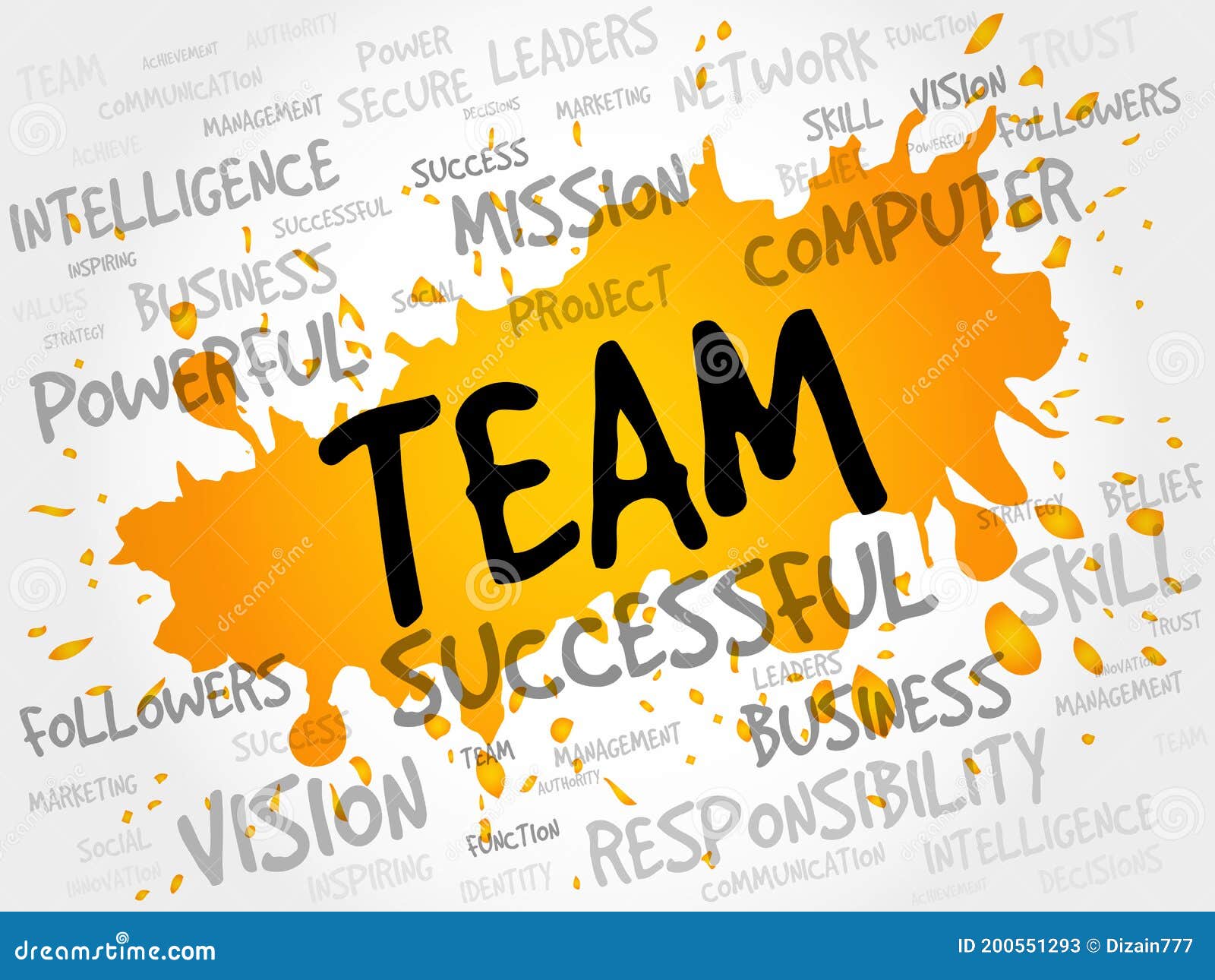 TEAM word cloud stock illustration. Illustration of sign - 200551293