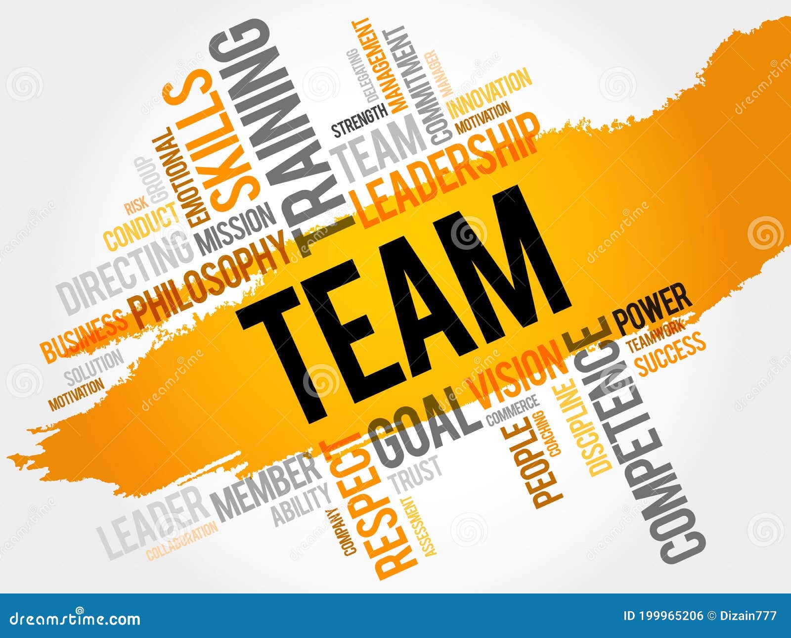 TEAM word cloud stock illustration. Illustration of leader - 199965206