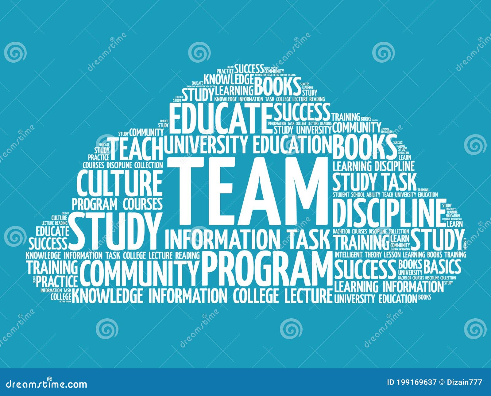 TEAM word cloud stock illustration. Illustration of group - 199169637
