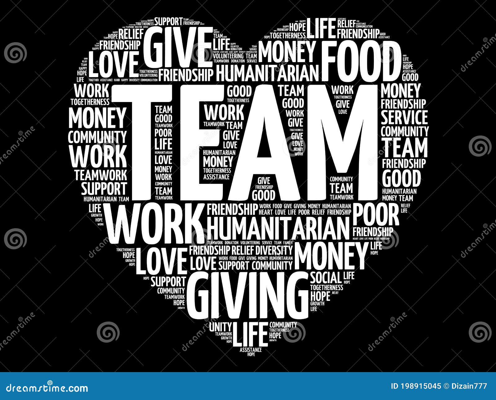 TEAM word cloud stock illustration. Illustration of organization ...