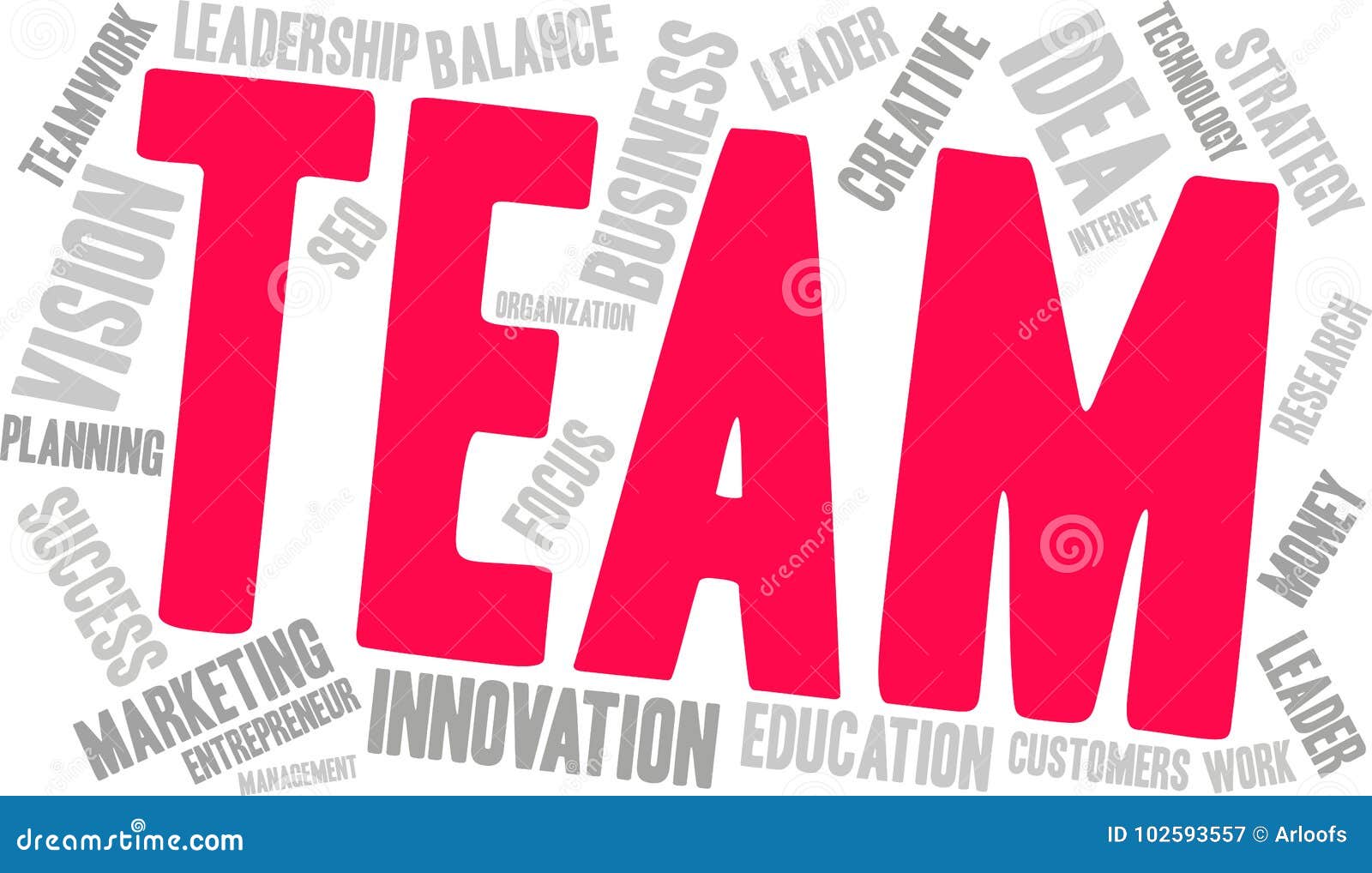 Team Word Cloud stock illustration. Illustration of education - 102593557