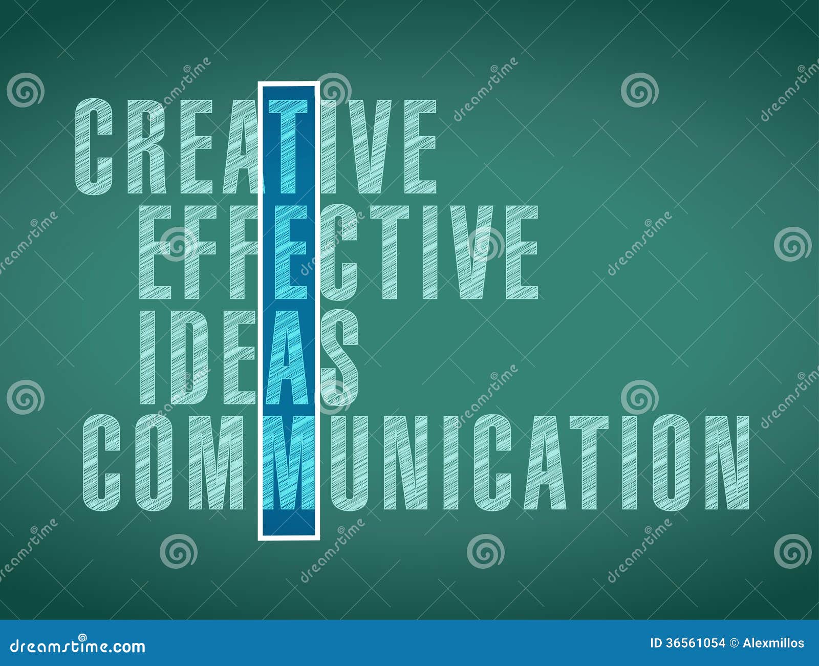 Team Word Selection Illustration Design Stock Illustration ...