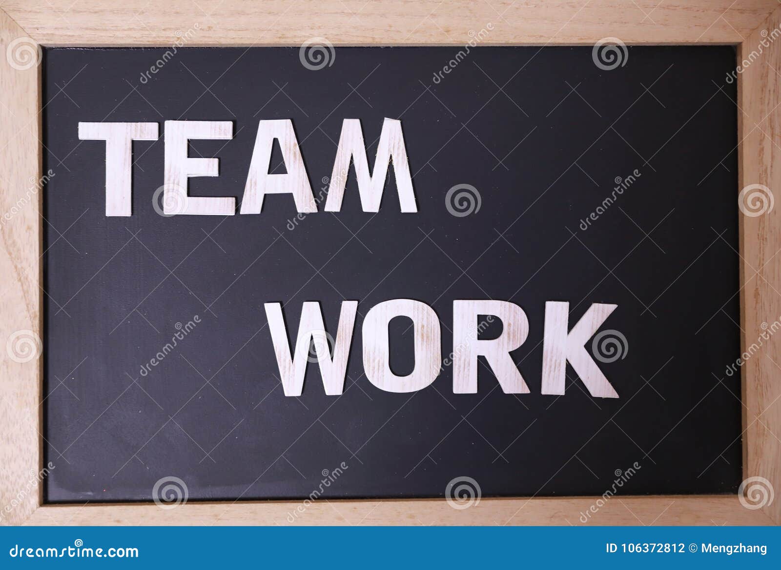 Team work blackboard stock photo. Image of frame, blank - 106372812