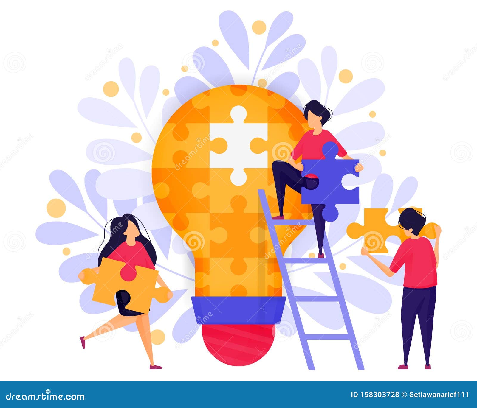 Team Work In Business. People Cooperate Solve Puzzles To Find Ideas And ... Team Work In Business. People Cooperate Solve Puzzles To Find Ideas And ...
