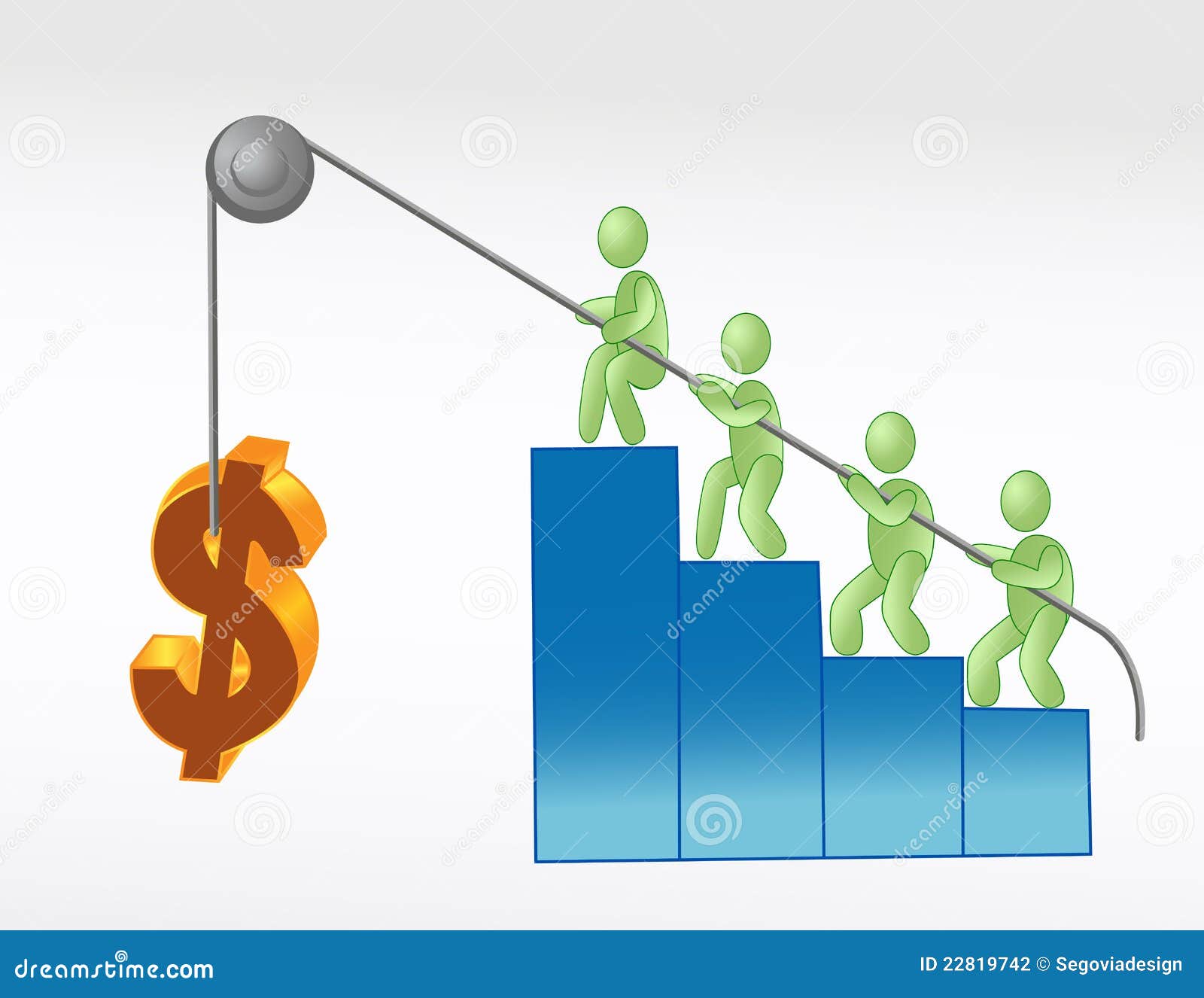 Team work cartoon stock vector. Illustration of isolated - 22819742