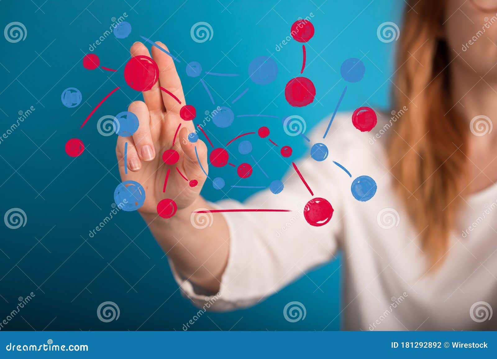 A Team Work Connection Digital Concept Stock Photo - Image of teamwork ...