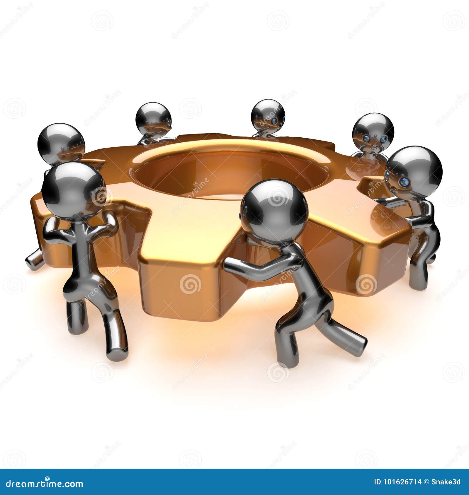 Team Work Cooperation Business Process Efficiency Teamwork Concept ...