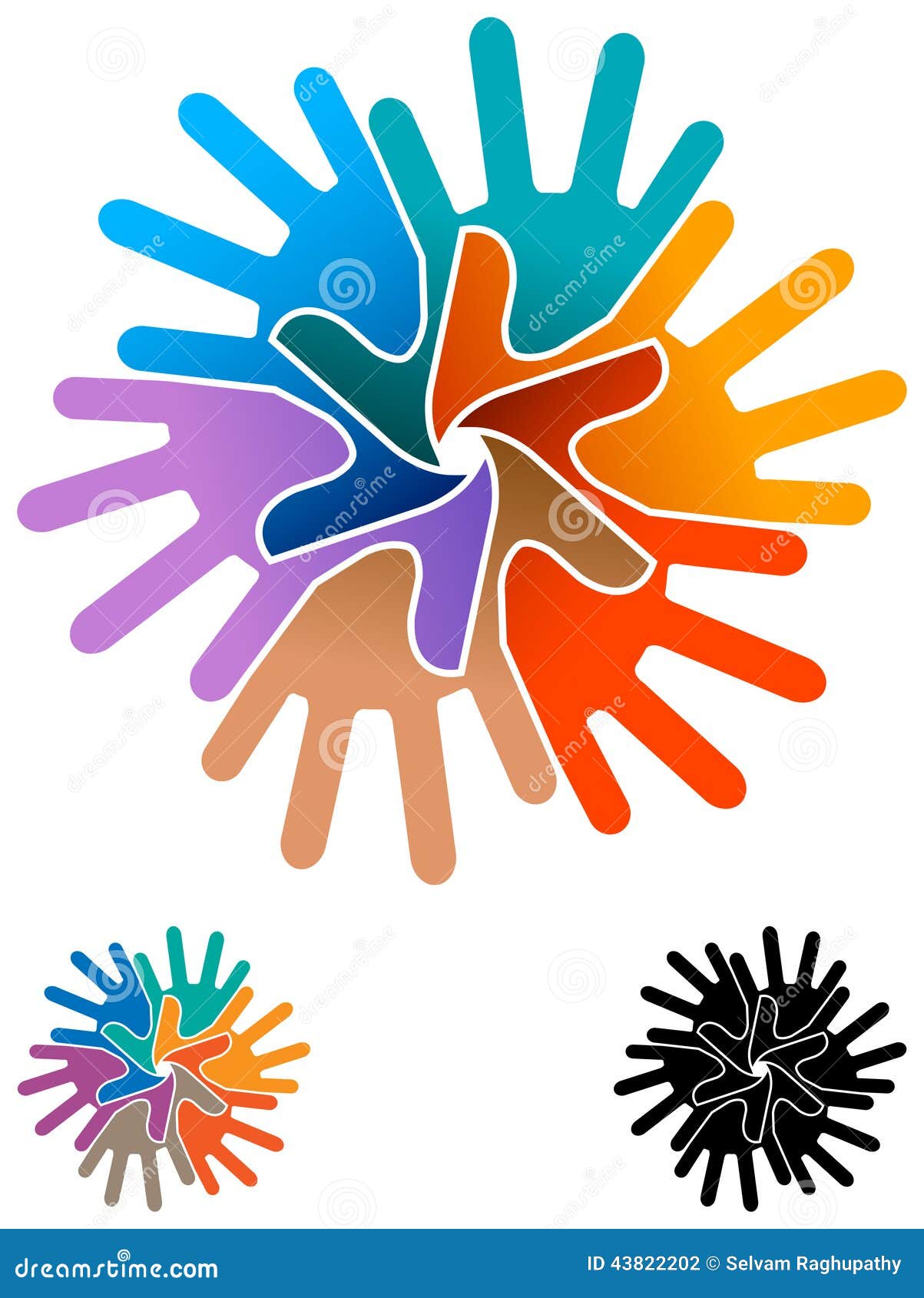 Team work emblem stock vector. Illustration of design - 43822202