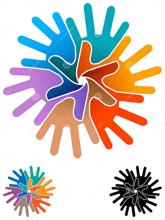 Team work emblem stock vector. Illustration of design - 43822202