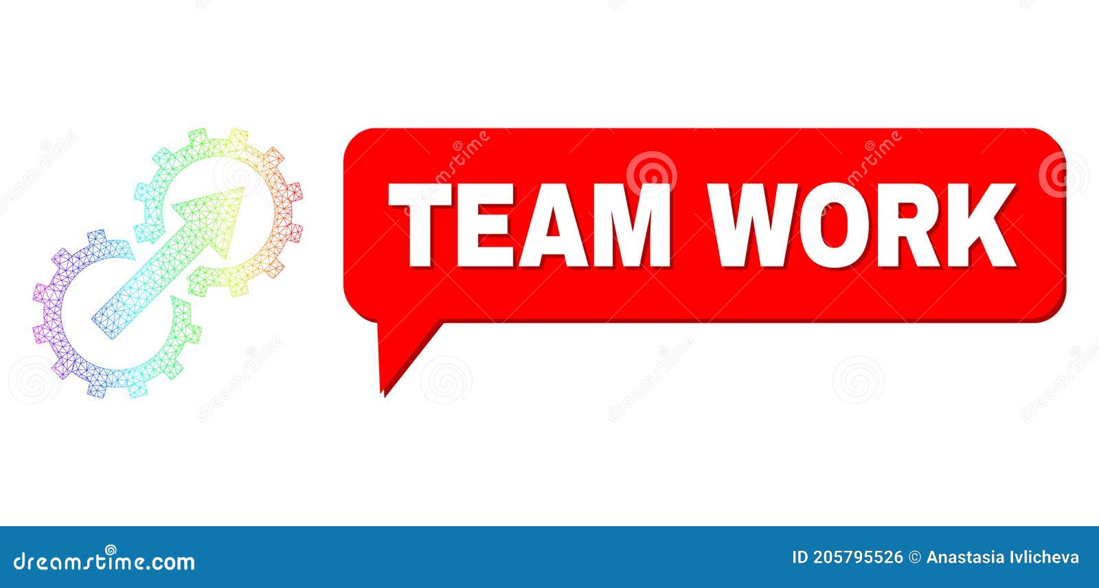 Team Rainbow People In Profile. Layered Illustration. Unity And ...