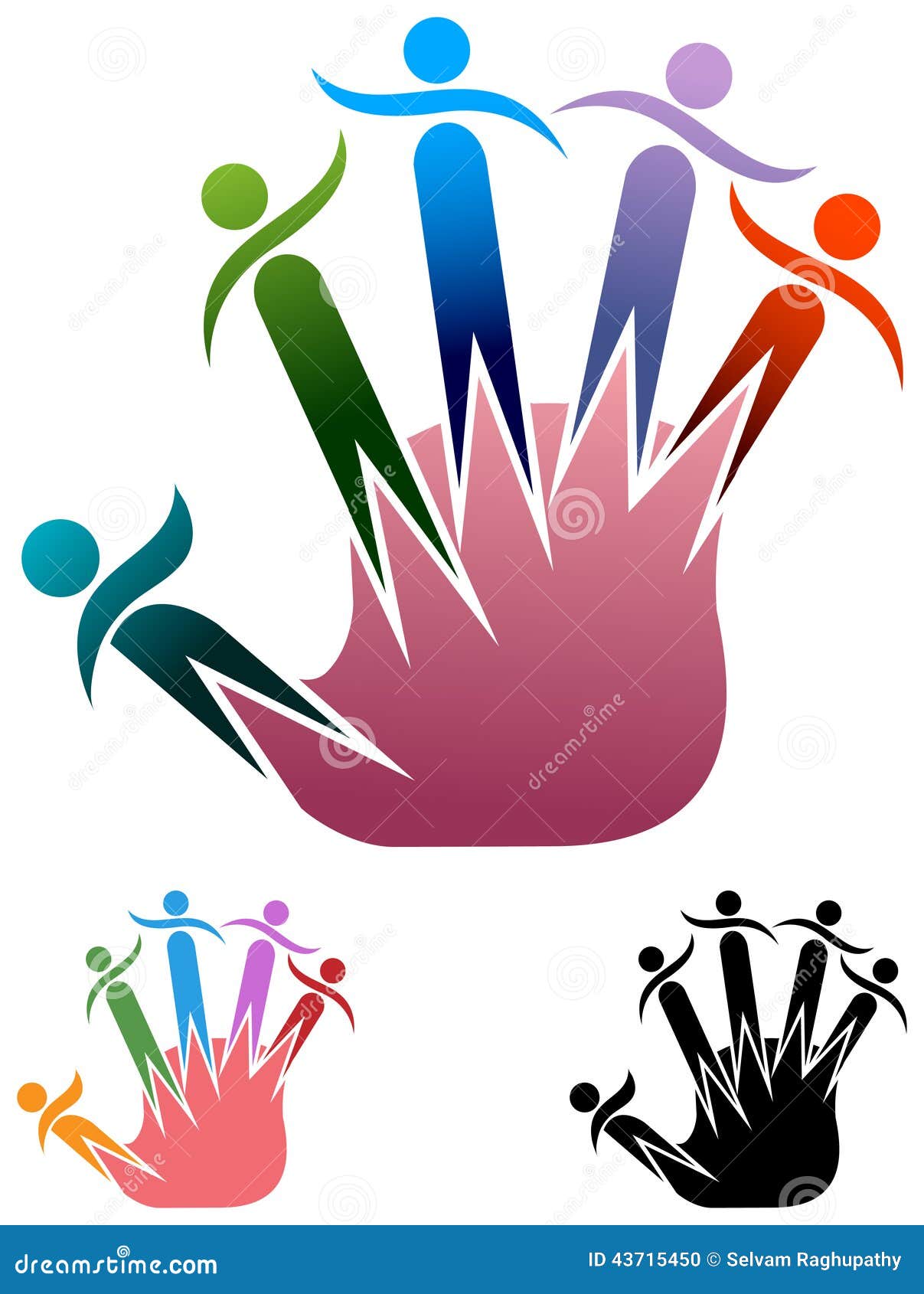 Team work hand stock vector. Illustration of group, entrepreneurs ...
