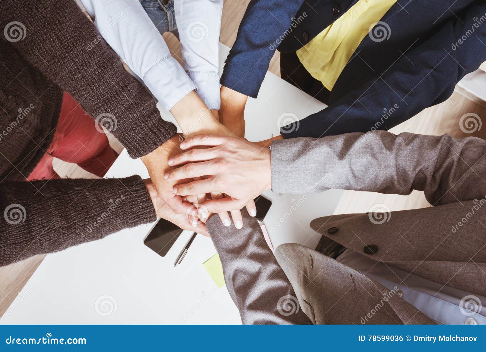 Team Work Hands Togetherness Concept Stock Photo - Image of ...