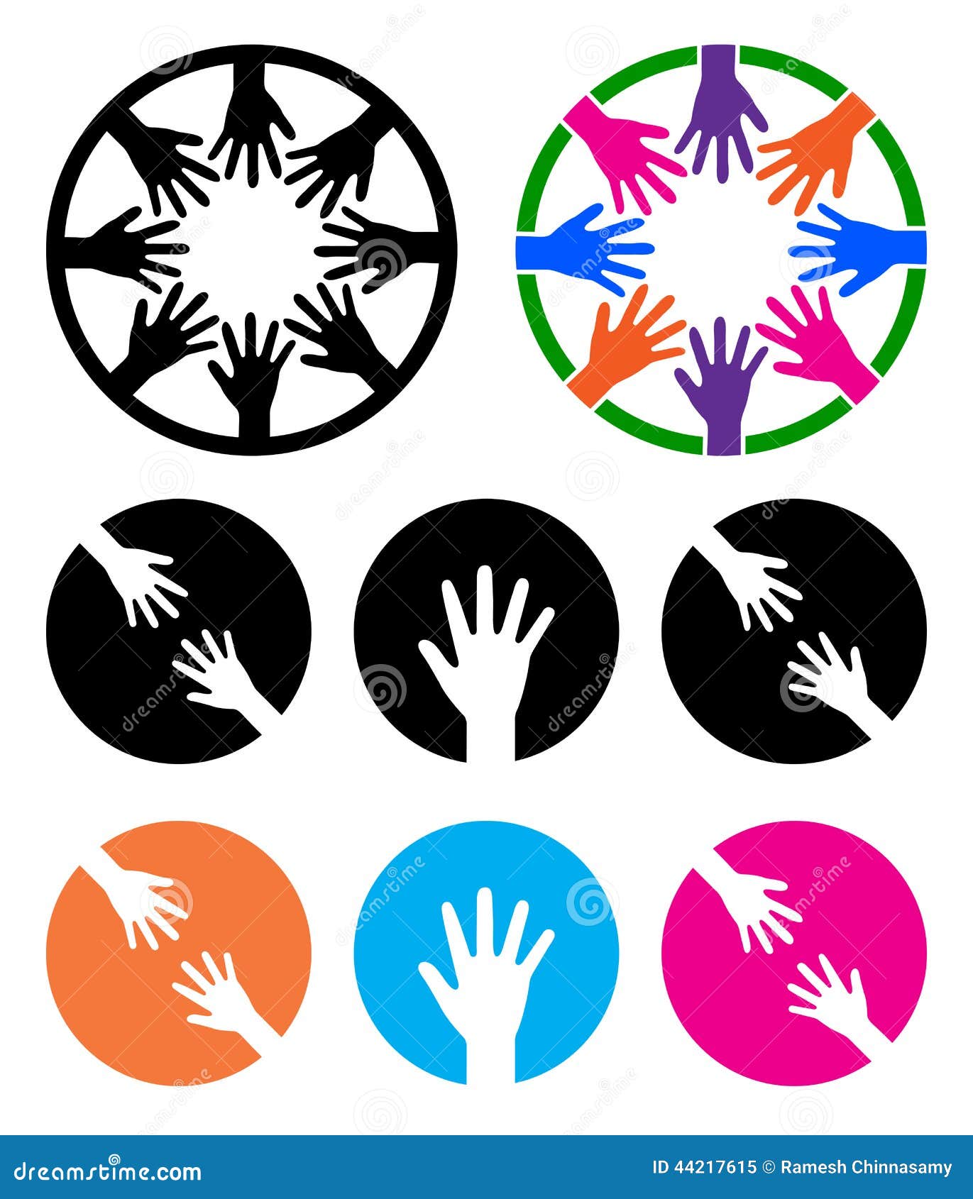 Team work and helping hand stock vector. Illustration of assistance ...