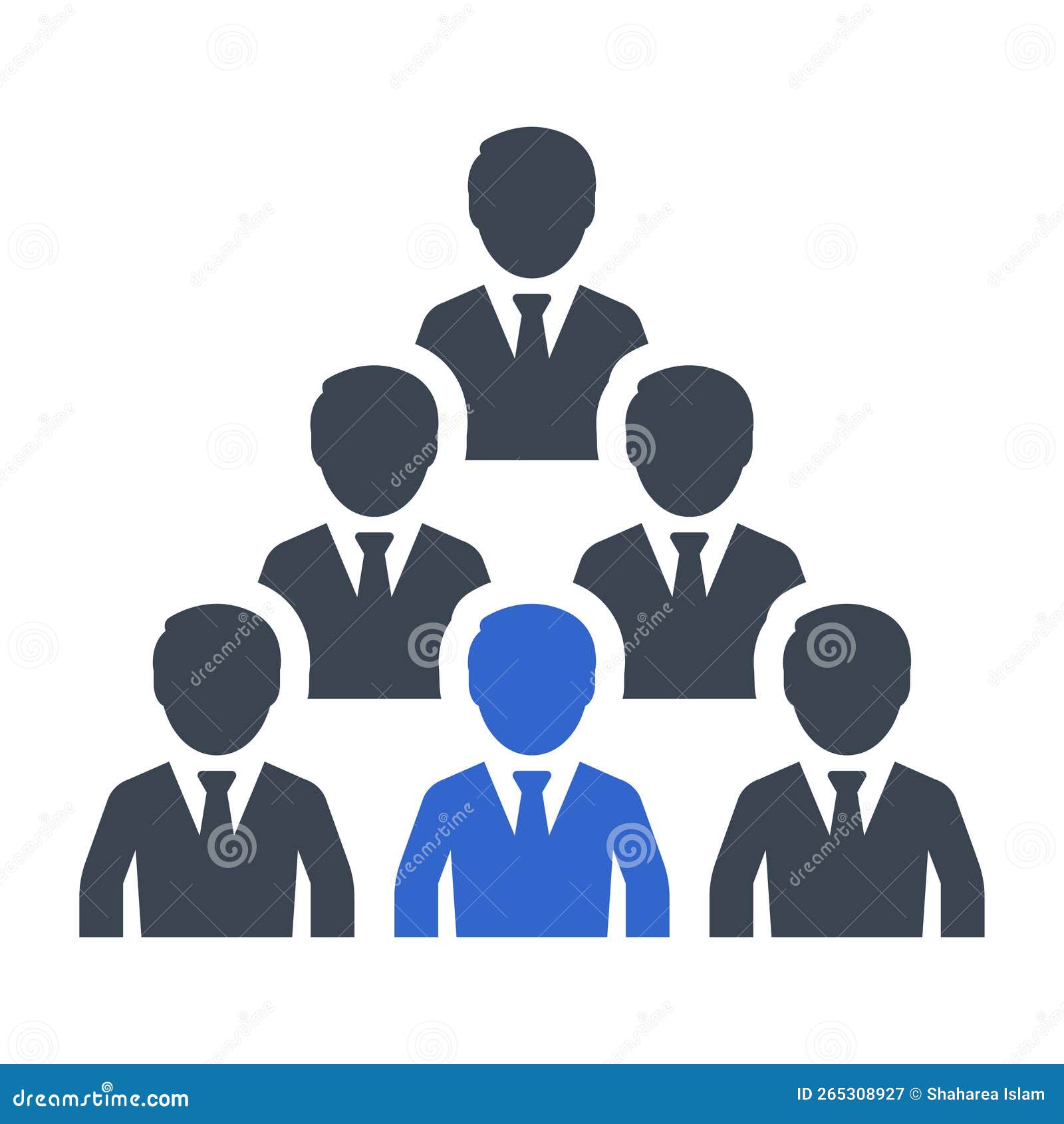 Team work icon stock vector. Illustration of symbol - 265308927