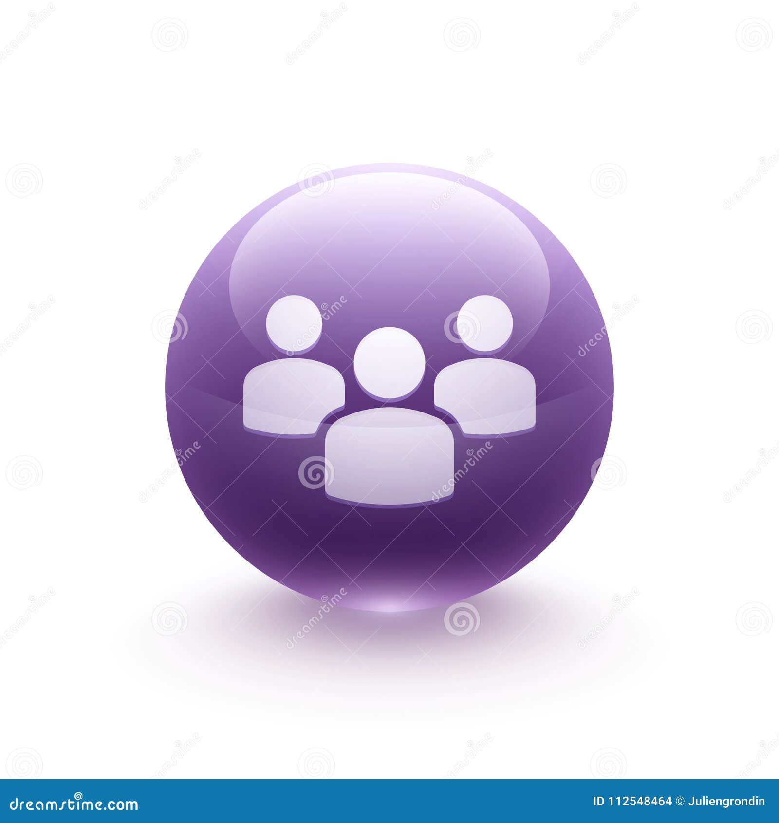 Team work icon sphere stock illustration. Illustration of glassy ...