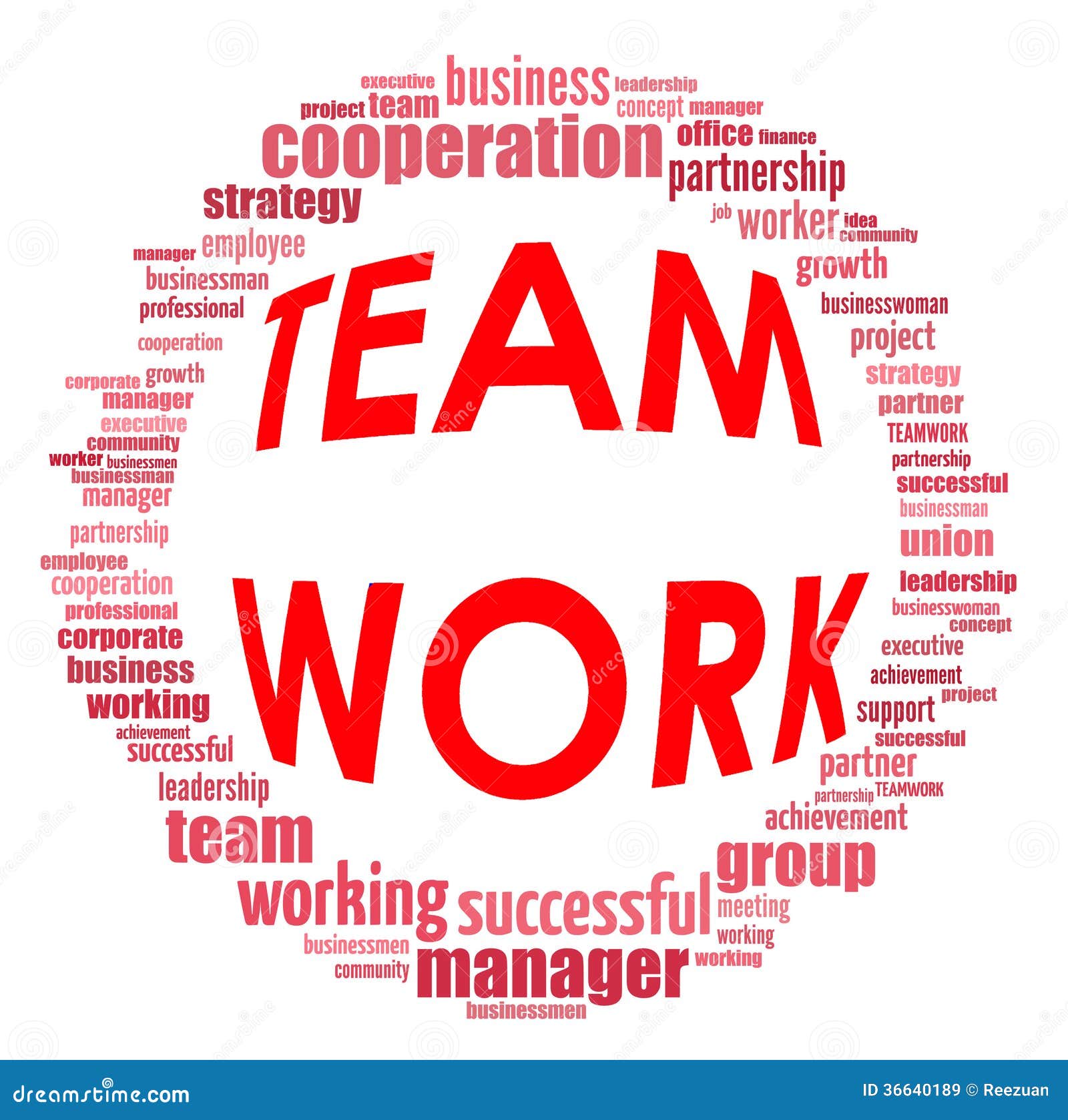 Team Work Info-text Graphics and Arrangement Concept Stock Illustration ...