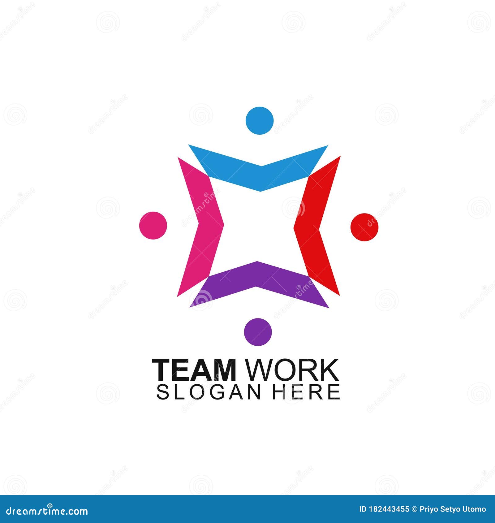 Team Work Logo Design stock vector. Illustration of association - 182443455