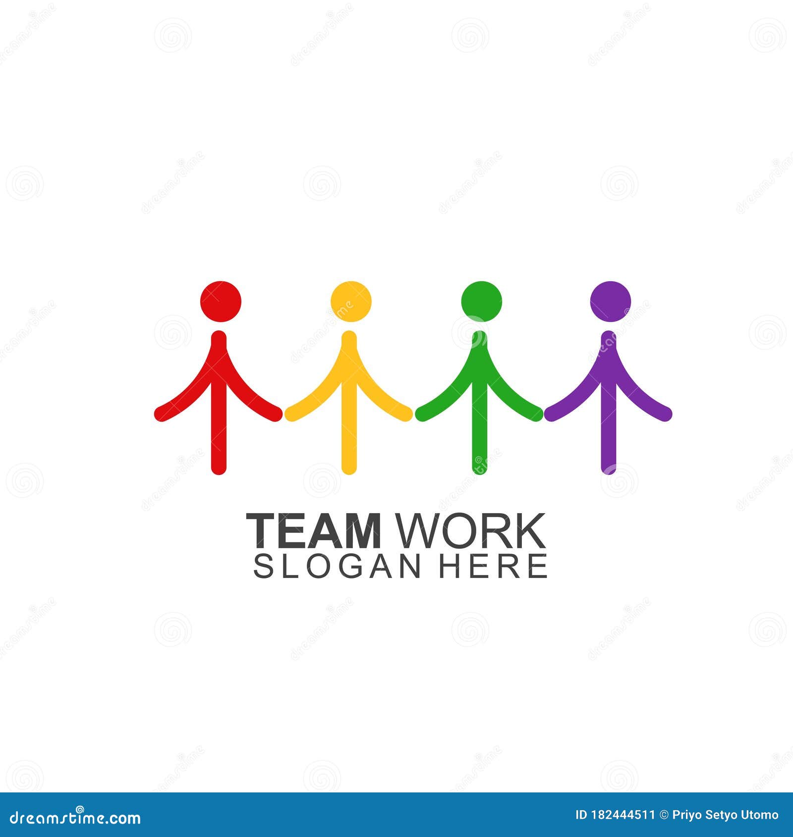 Team Work Logo Design stock vector. Illustration of human - 182444511