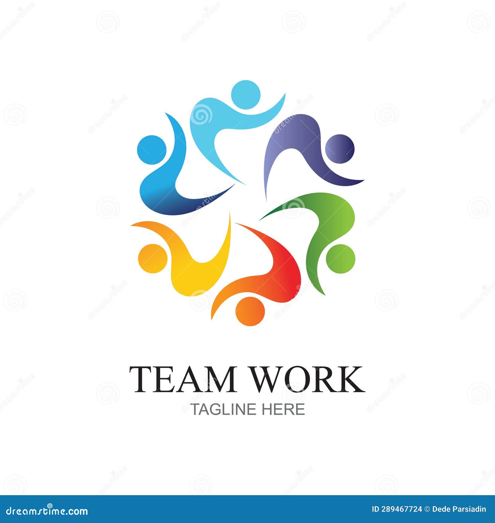 Team Work Logo Design,Together. Modern Social Network Team Logo Design ...