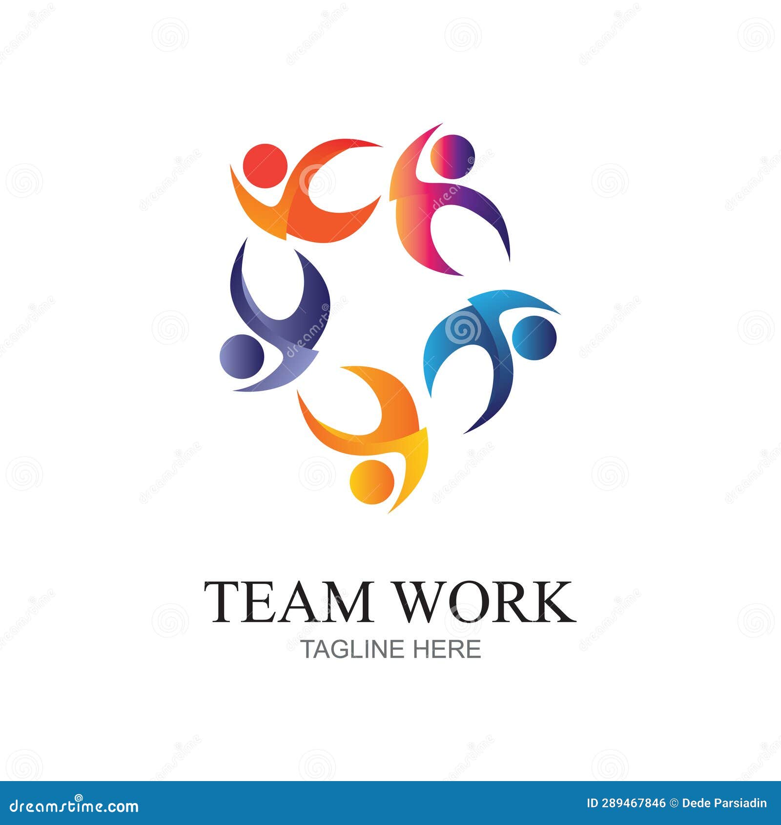 Team Work Logo Design,Together. Modern Social Network Team Logo Design ...