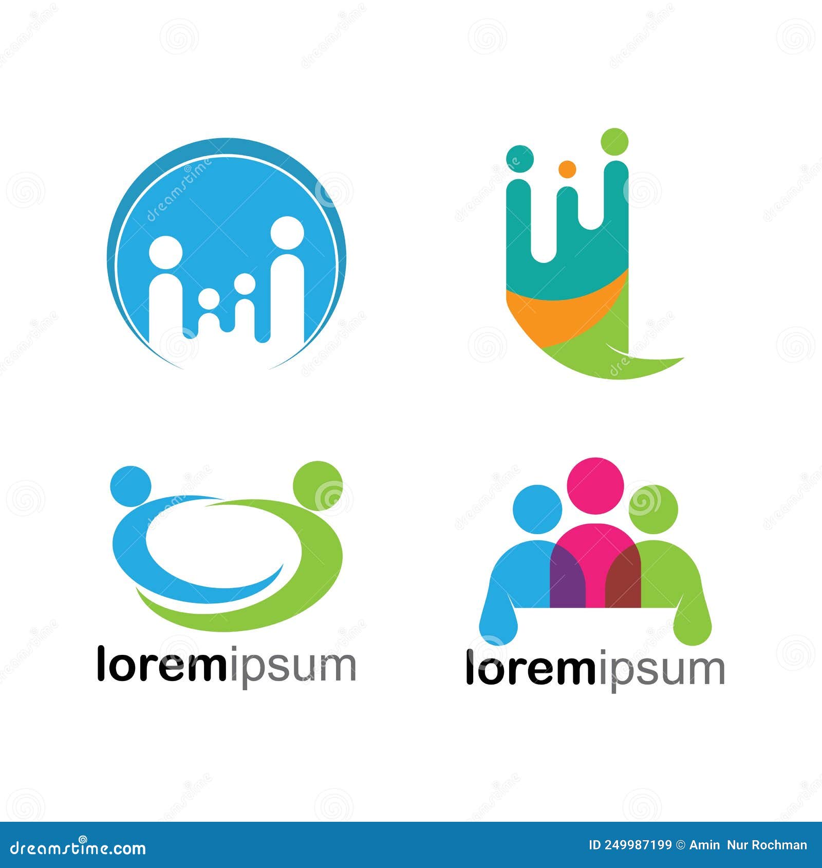 Team Work Logo Design. Together. Modern Social Network Team Logo Design ...