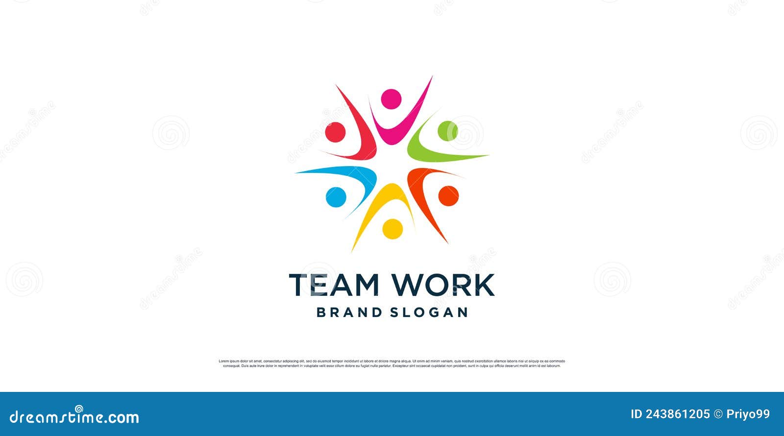 Team Work Logo Icon with Modern Abstract Concept Premium Vector Part 1 ...