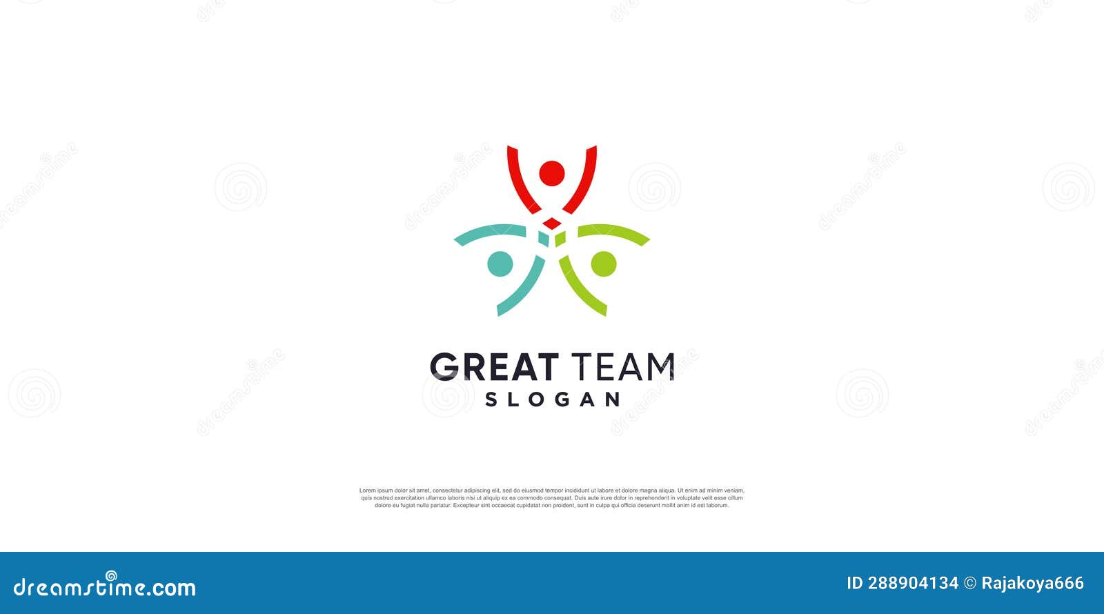 Team Work Logo with Modern Unique Concept Premium Vector Part 7 Stock ...