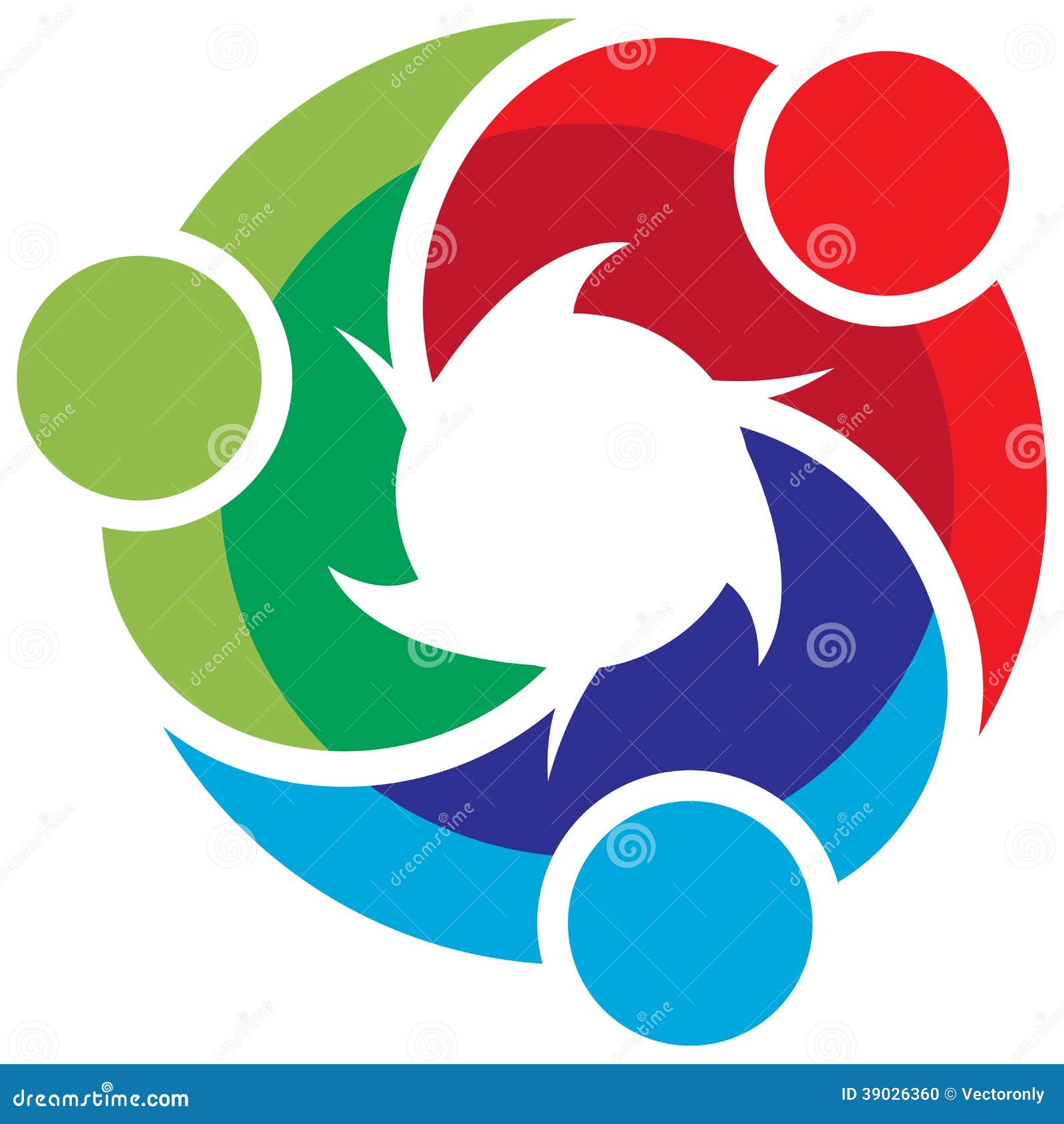 Team Work Logo Vector Illustration | CartoonDealer.com #39026360