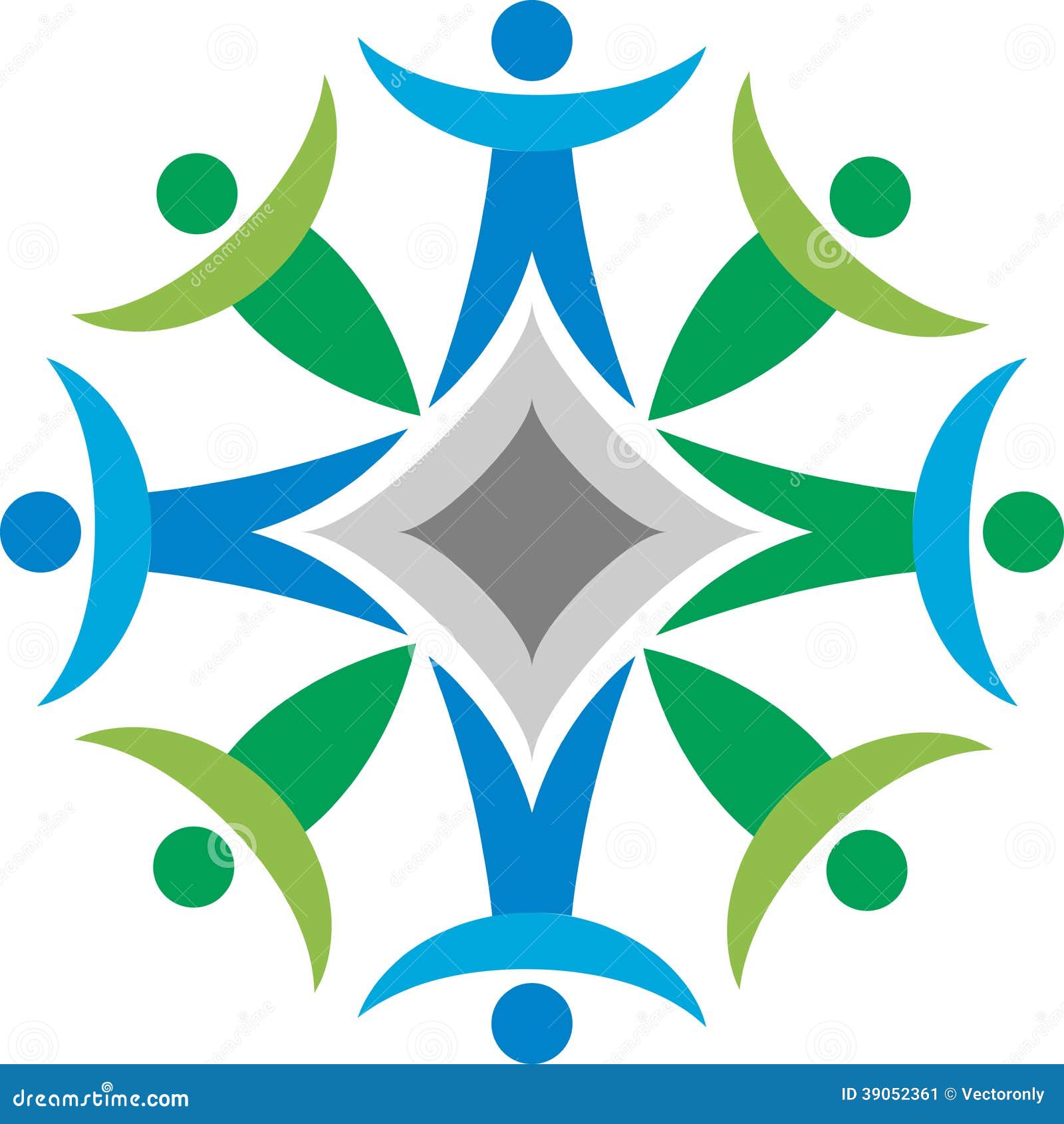 Team work logo stock vector. Illustration of company - 39052361