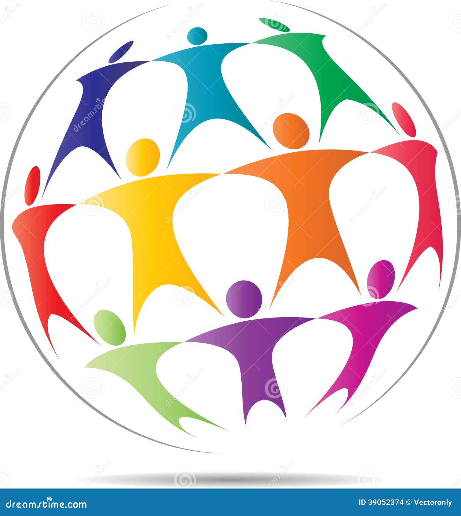 Team work logo stock vector. Illustration of emblem, decorative - 39052374