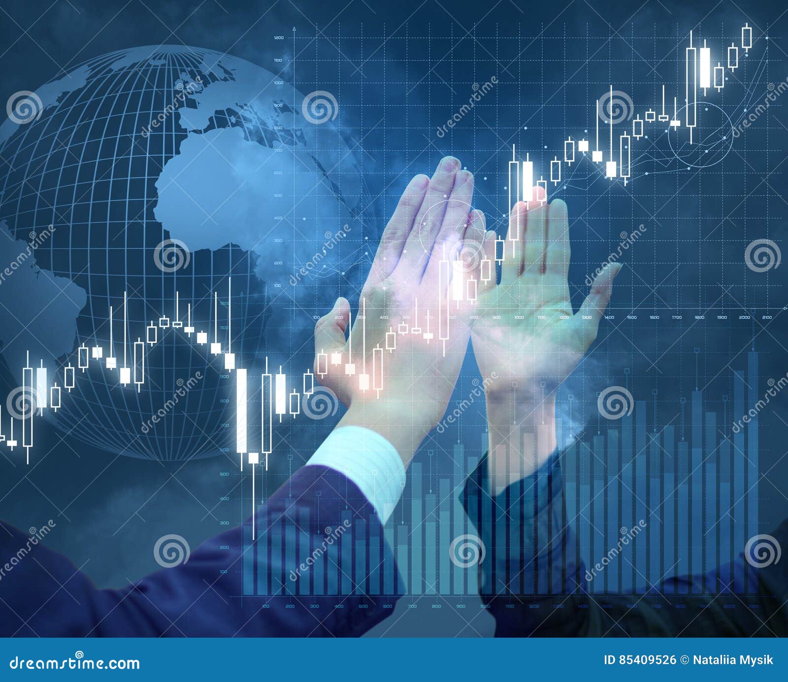 Team work on the market. stock illustration. Illustration of market ...