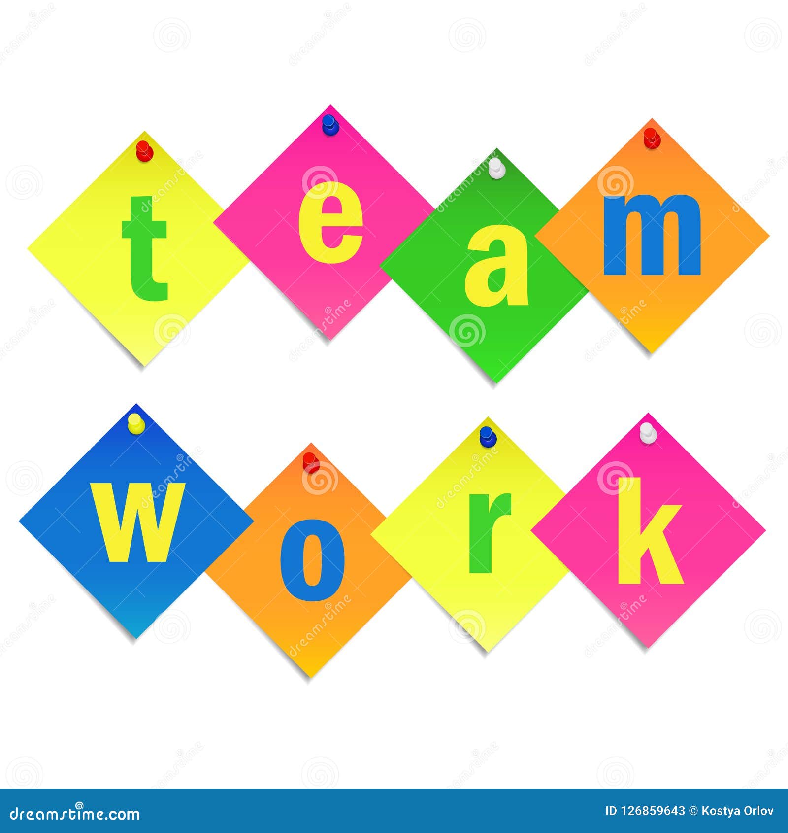 Team work stock illustration. Illustration of paper - 126859643