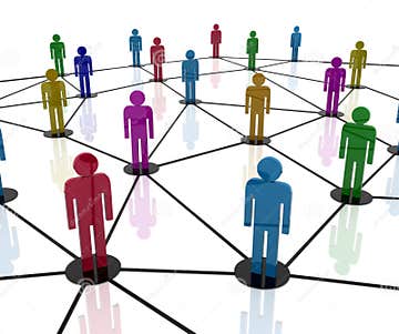 Team work network stock illustration. Illustration of achievement ...