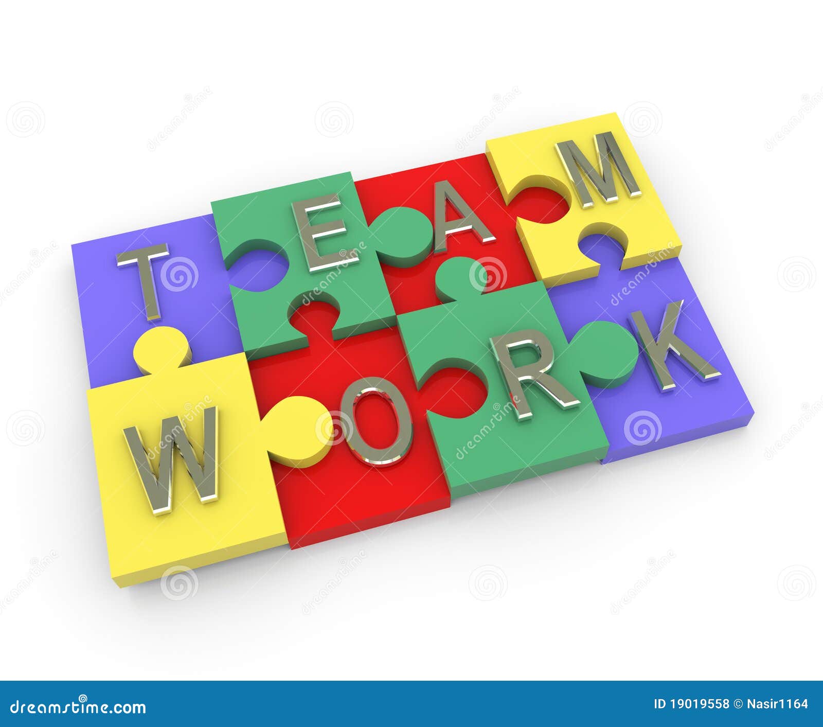 Team work puzzle stock illustration. Illustration of piece - 19019558