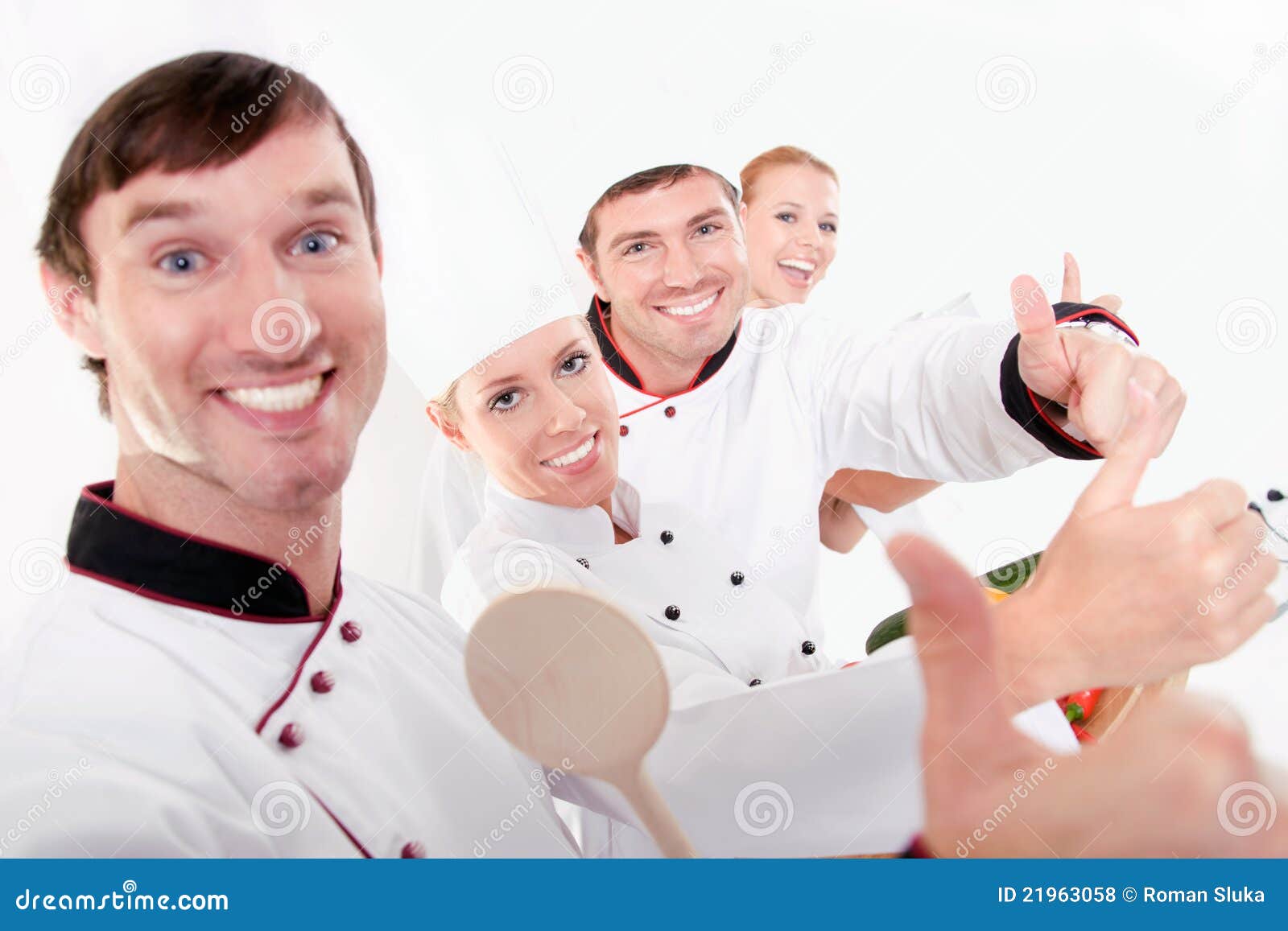 Team work-restaurant staff stock photo. Image of neat - 21963058