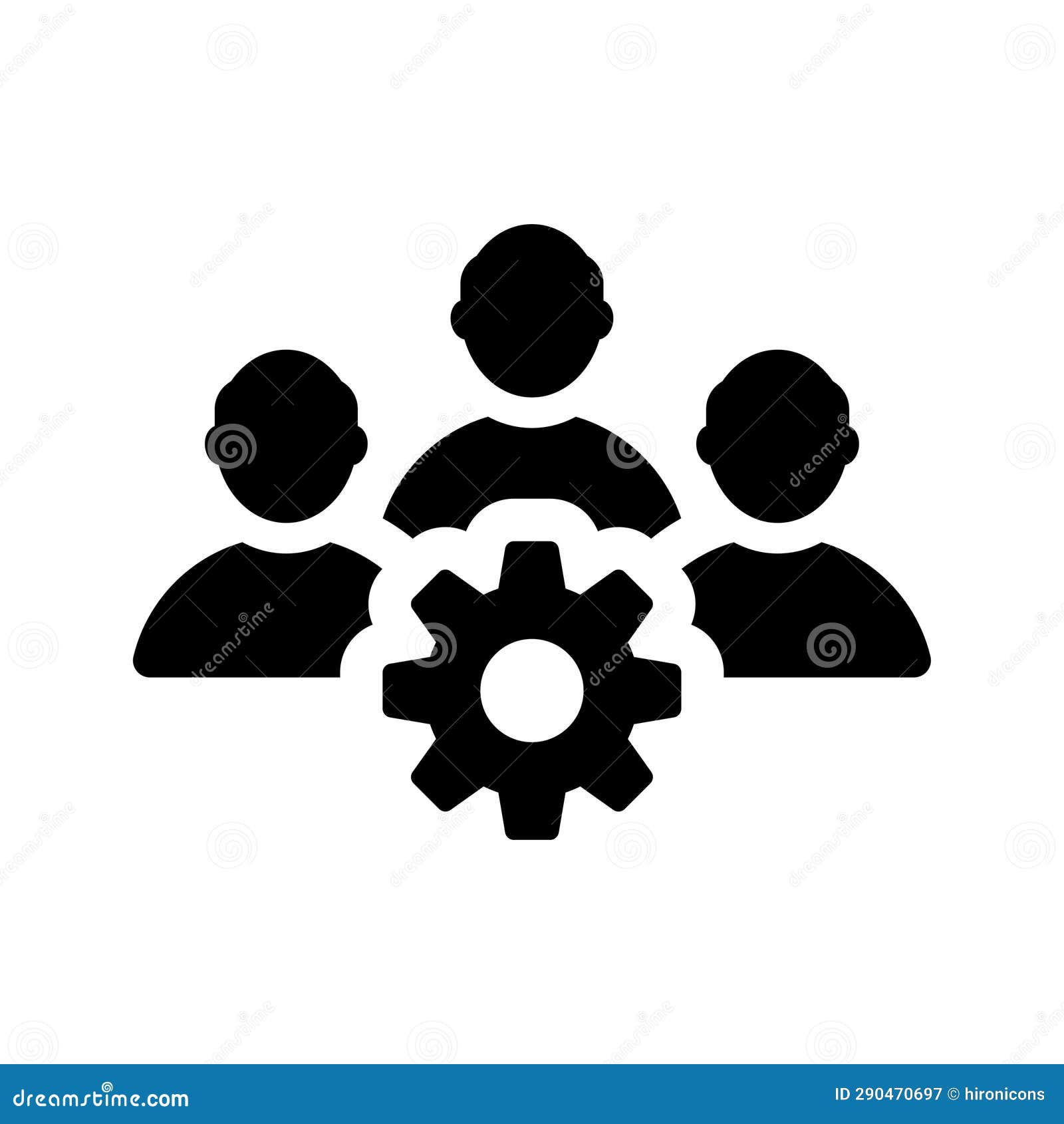 Team Work Settings icon stock vector. Illustration of stunning - 290470697