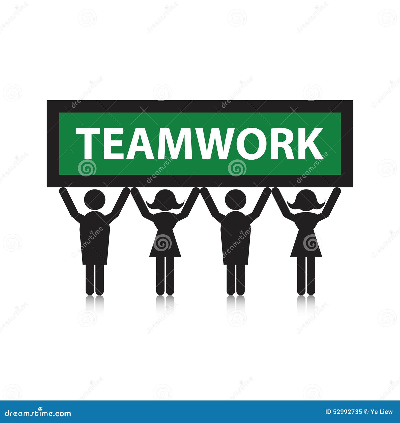 Team Work stock vector. Illustration of vector, concept - 52992735