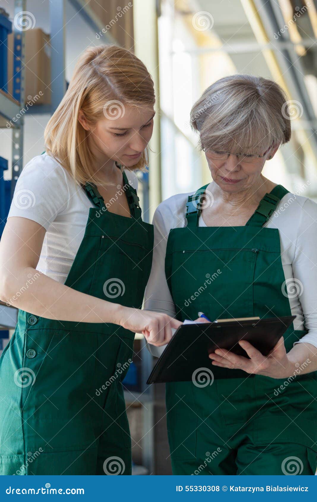 Team work in storehouse stock photo. Image of products - 55330308