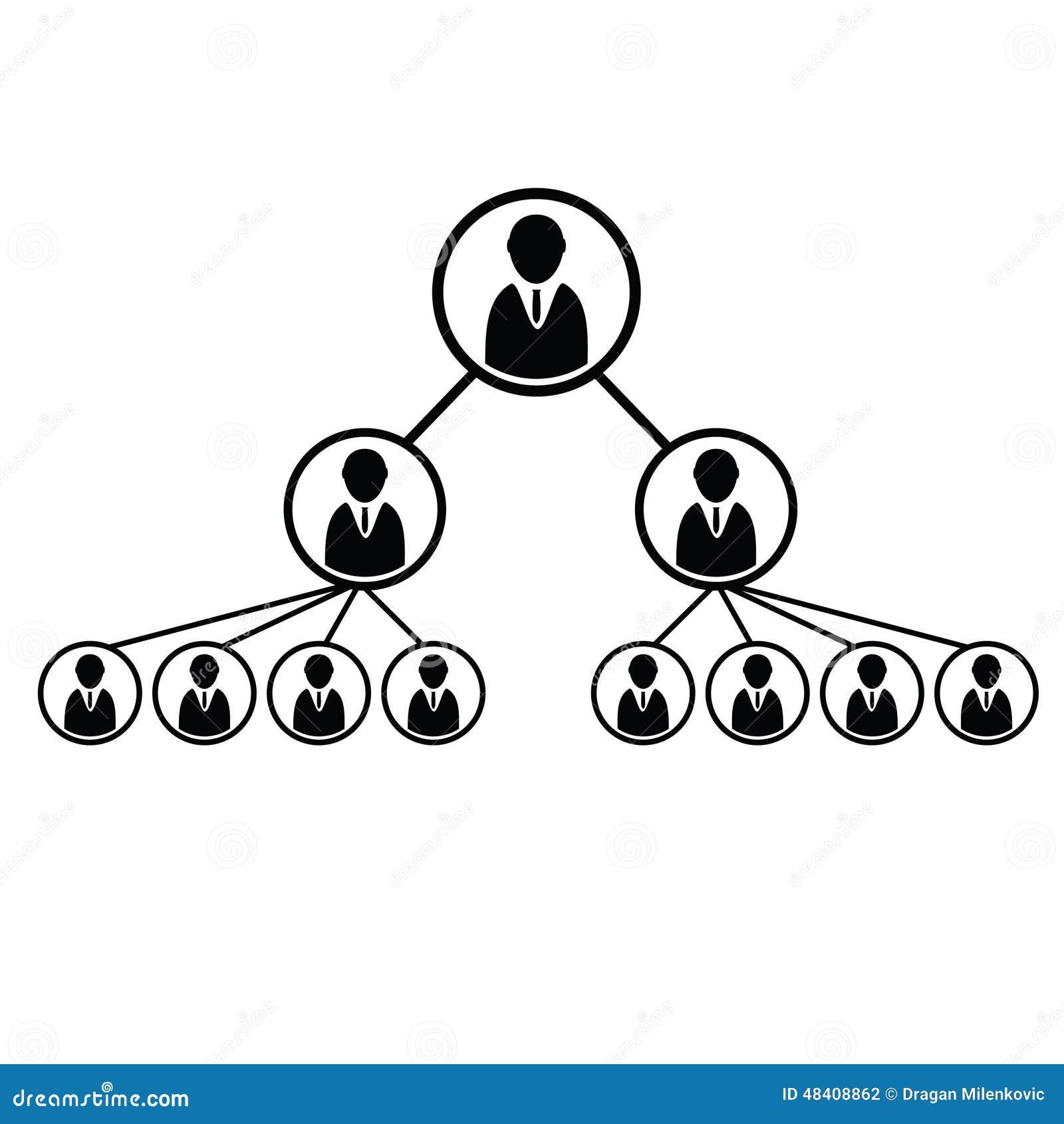 Team Work Structure Icon Illustration Stock Vector - Illustration of ...