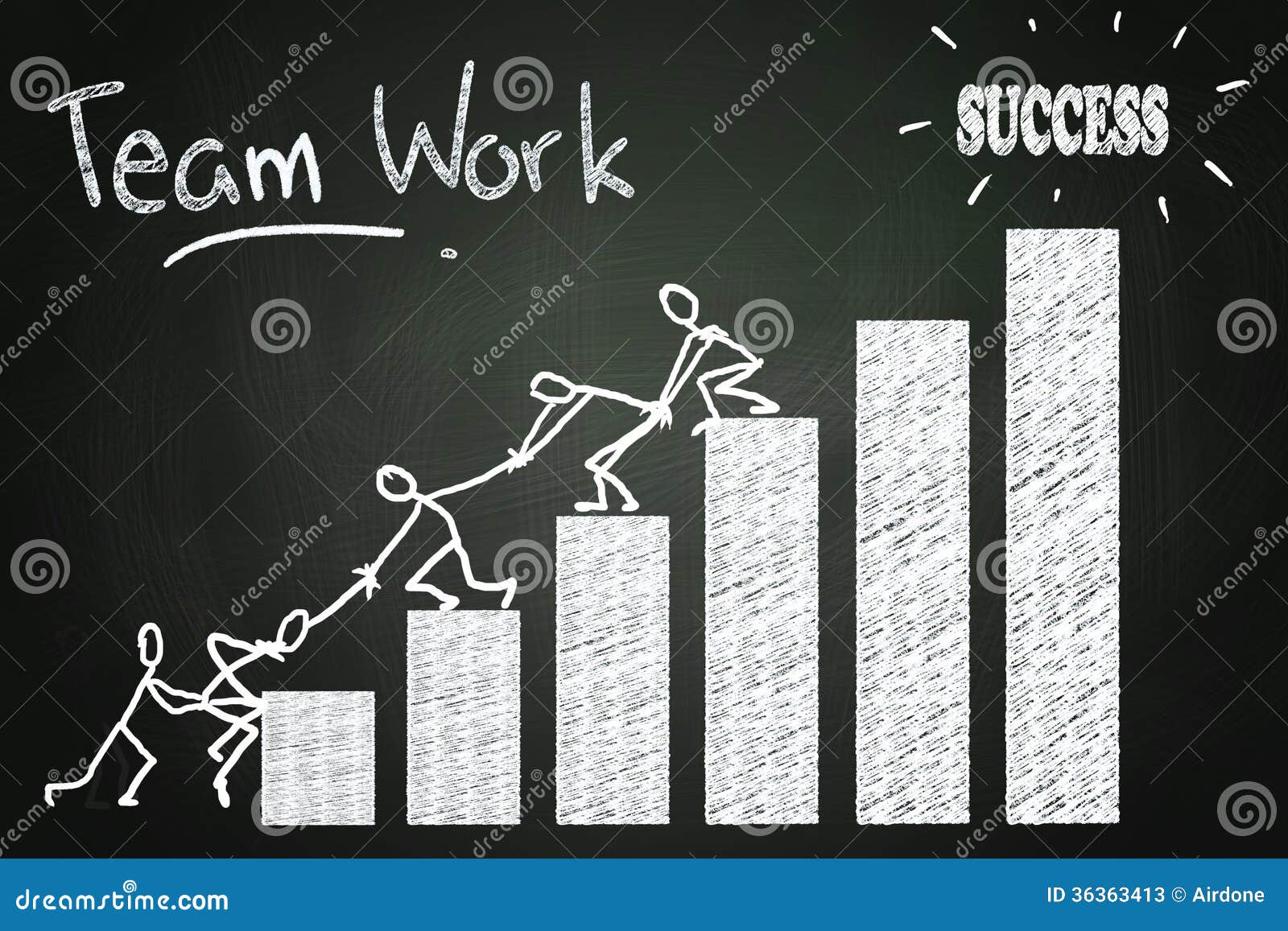 Team Work Sign And Mouse Cursors Vector Illustration | CartoonDealer ...