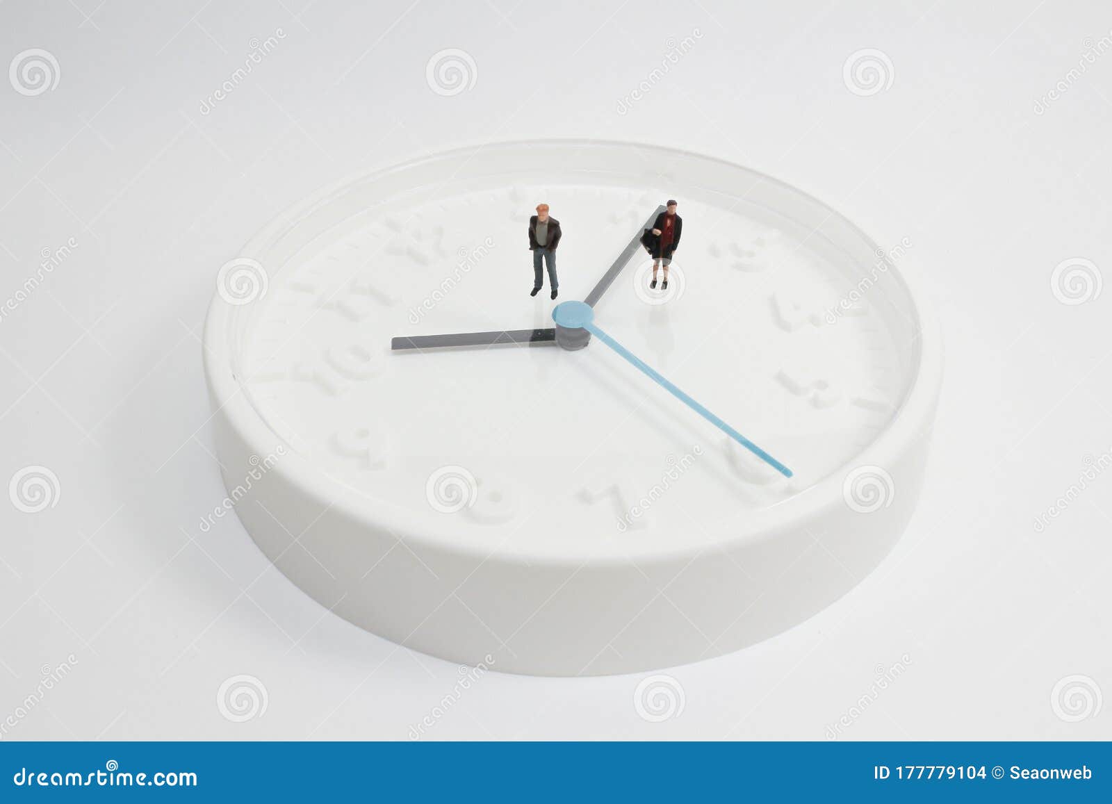 A Team Work and Time Management Concept Stock Photo - Image of deadline ...